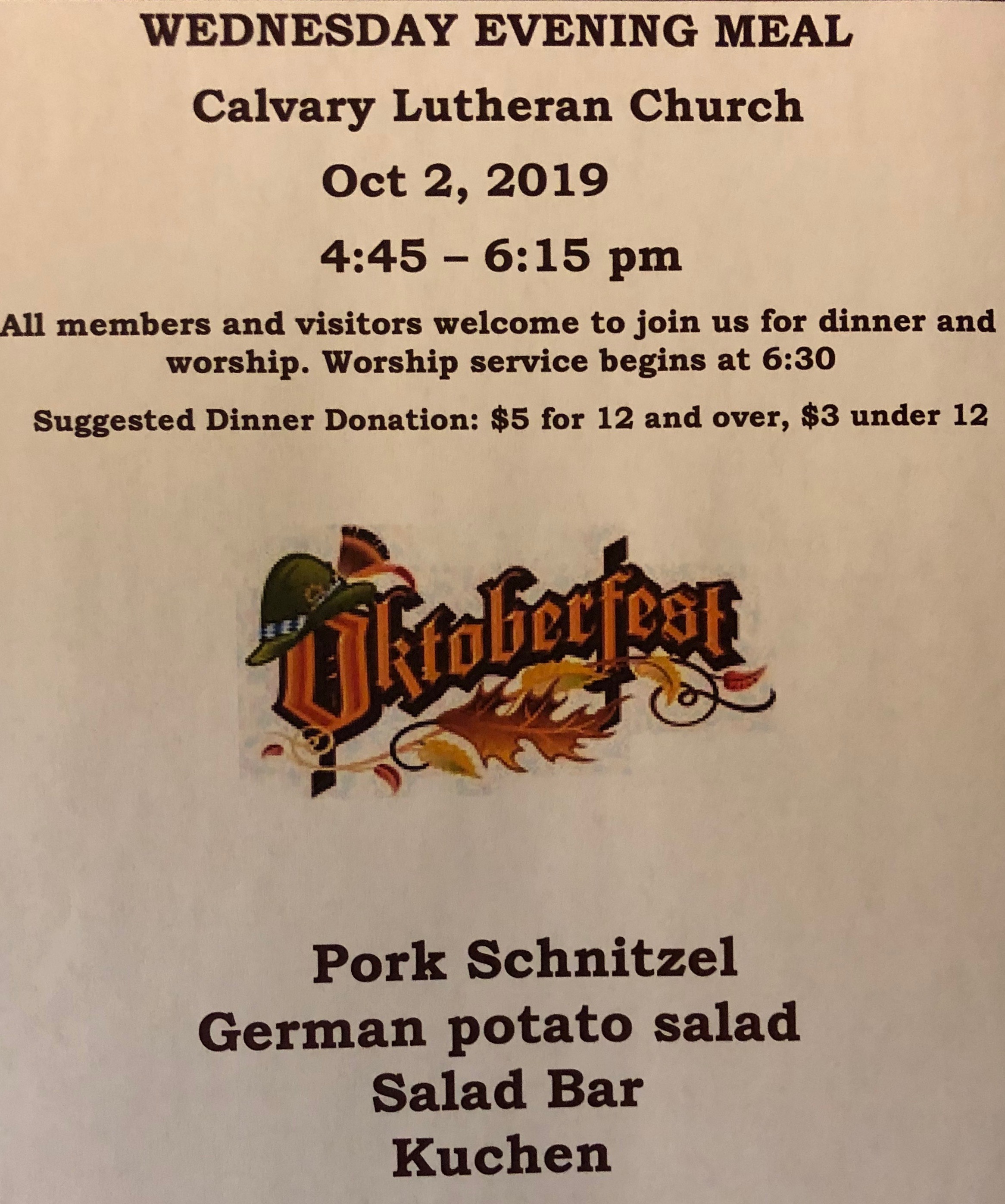 Menus | thenewchurchsupper